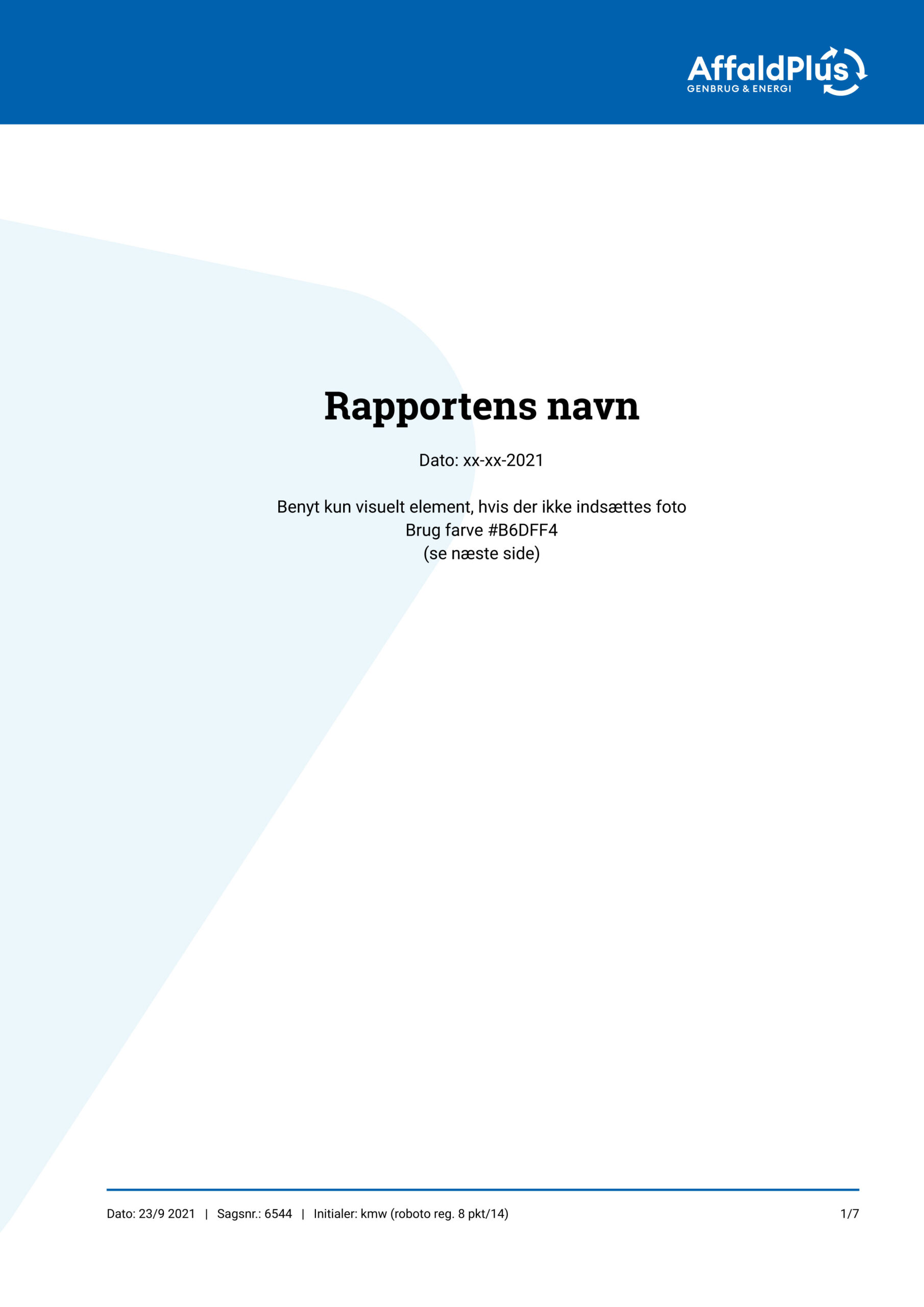 Rapporter – Designguide for AffaldPlus